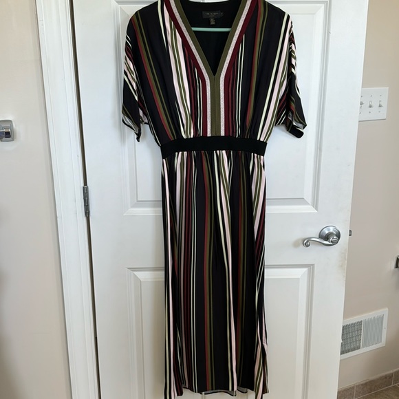 Ted Baker London | Dresses | Ted Baker Viscose Dolan Sleeve Midi Dress ...